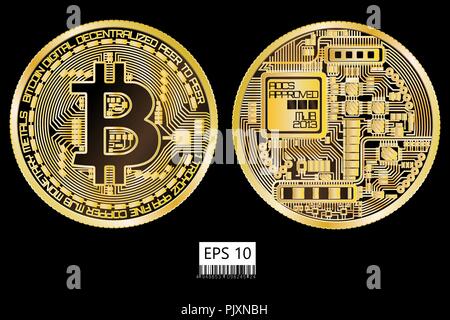 bitcoin front, back side Stock Vector Image & Art - Alamy