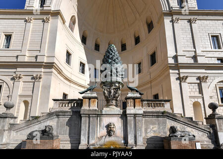 The Pigna, or Pine Cone, a 1st century AD Roman bronze sculpture now in ...