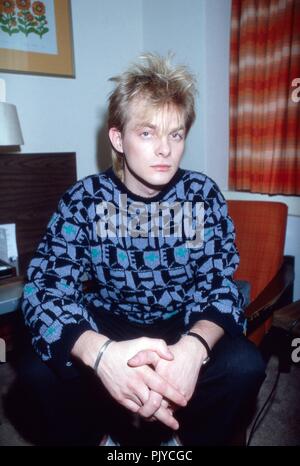 Frank Mertens von "Alphaville", deutsche Synthie Pop Band, bei einem TV ...