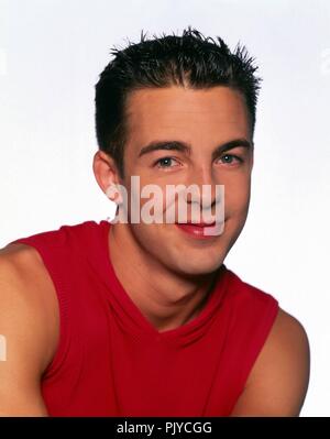 Mark Daniel Read von "A1", britische Boyband in Köln, Deutschland 1999 ...