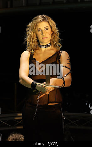 Gracia Arabella Baur filming a video on 30 August 2003 in Nuremberg ...