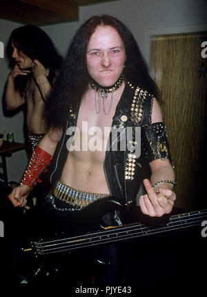 Conrad „Cronos“ Lant (Venom) on 07.02.1984 in München / Munich. | usage ...