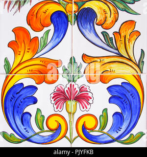 Traditional tiles from Valencia, Spain Stock Photo - Alamy