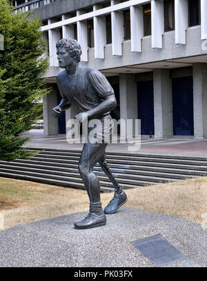 Terry Fox Statue at Simon Fraser University (SFU), Burnaby, BC, British ...