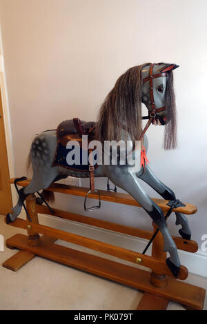 Complete Horse and rocking stand on a Antique vintage Childs Rocking ...