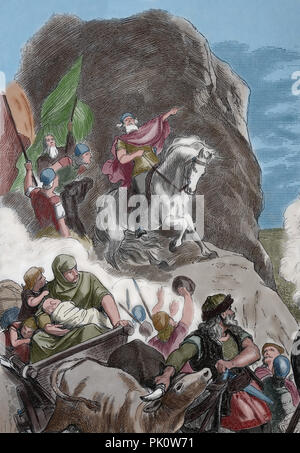 Migration Period . Germanic Tribes, 4th-6th century. The Goths pass the ...