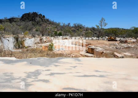 View of S & A Pty Ltd marble quarry, near Chillagoe, Northern ...