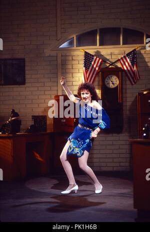 Alisha, amerikanische Sängerin, bei einem Fotoshooting im Studio, 1984 ...