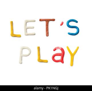 Handmade modeling clay words kids menu Stock Vector Image & Art - Alamy