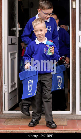 Four year old Alexander Pickering (centre), known as Xander, who has ...