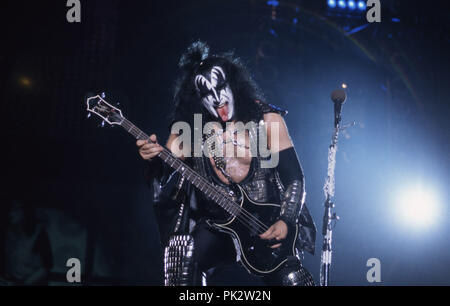 KISS in May 1997 at the Rock im Park Festival in Nuremberg - Germany ...