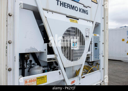 Temperature controlled shipping containers Stock Photo - Alamy
