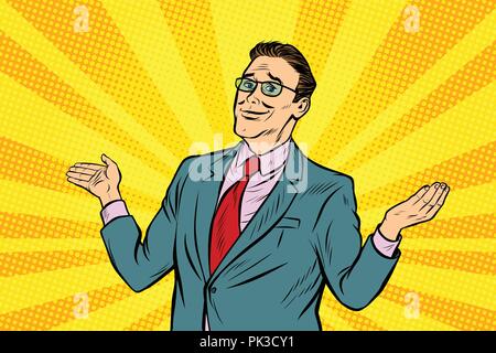 pop art businessman cartoon Stock Vector Image & Art - Alamy
