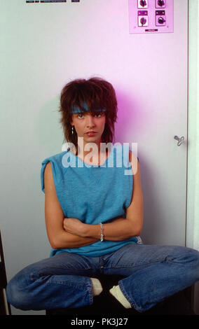 Nena, deutsche Popmusikerin, posiert vor der Kamera, Deutschland 1982 ...