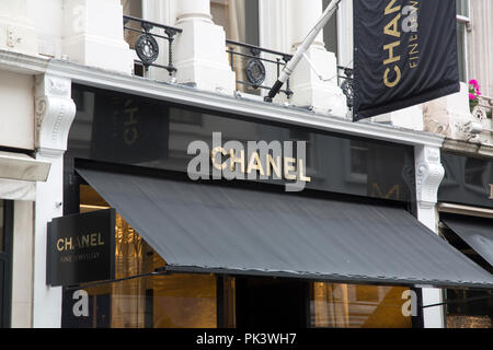 Chanel Store; New Bond Street; London; England; UK Stock Photo - Alamy