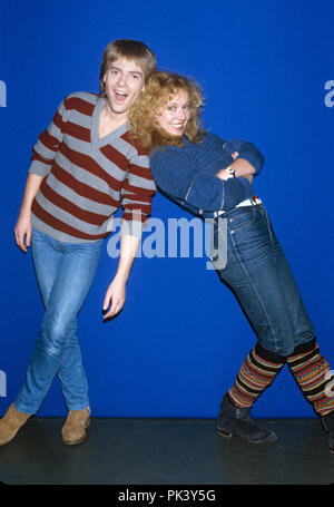 Peter Gorski Band (l-r): Peter Seibert, Evelyn Seibert in February 1982 ...