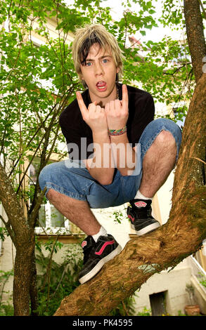 Charles Robert Simpson von der britischen Boyband "Blue" in München ...