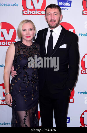 Ralph Ineson and Ali Ineson attending the TV Choice Awards at the ...
