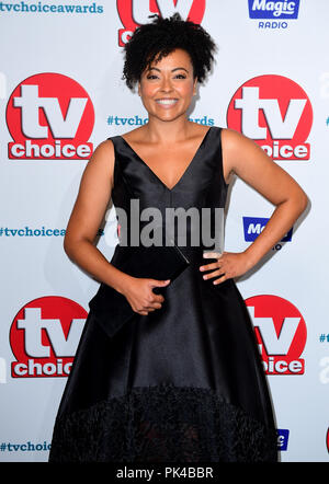 Jaye Jacobs attending the TV Choice Awards at the Dorchester Hotel ...