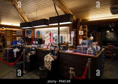 Santa land Artic circle Christmas tree lights decorations cards ...