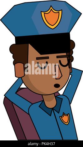 Police profile cartoon colorful Stock Vector Image & Art - Alamy