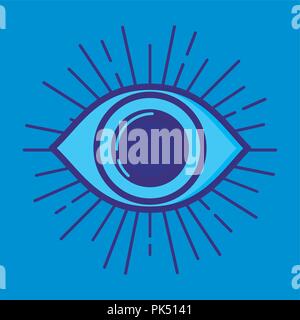 security eye fintech icon vector illustration design Stock Vector Image ...