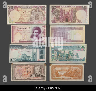 Old Iranian Rials Bills, Rial Is the National Currency of Iran ...