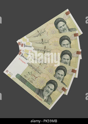 Multiple Iranian Rials Bill, Rial Is the National Currency of Iran ...