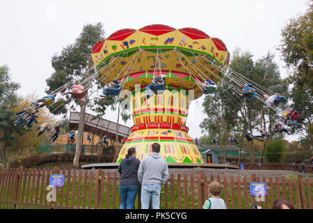 Twister ride at an amusement park Stock Photo - Alamy
