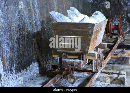 old mine skip cart Stock Photo - Alamy