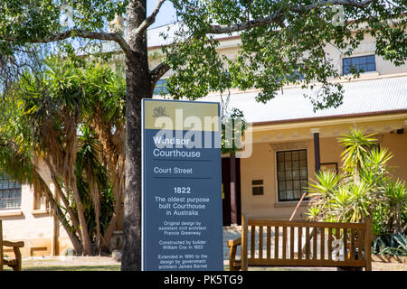 Windsor court house in New South Wales,Australia's oldest court ...