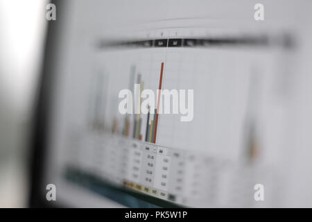 Business graph background: Analysis business accounting on info Stock ...