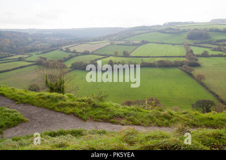 The view over the River Torridge valley from Castle Hill, Great ...
