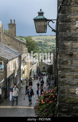 Howarth home of the Bronte sisters Stock Photo - Alamy