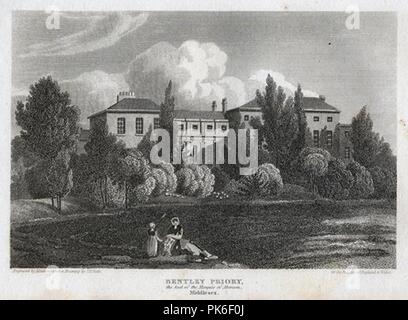 Bentley Priory c 1800 Stock Photo - Alamy