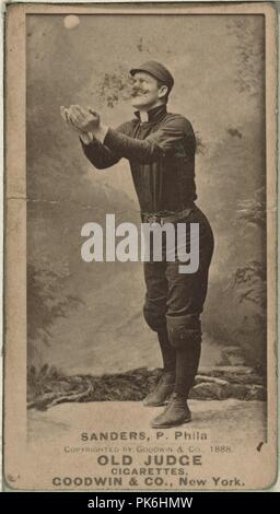 Ben Sanders, Philadelphia Quakers, baseball card portrait Stock Photo ...