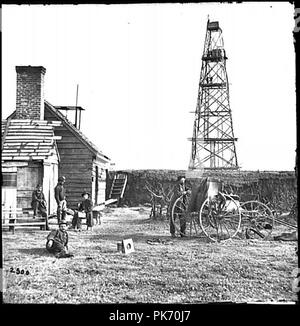 Bermuda Hundred, Va. Signal tower on left of the line near the ...