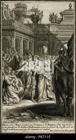 'Iliad Hector and Andromache' by Bernard Picart is a historical ...