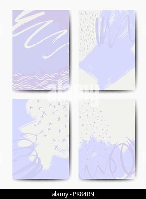 Colorful postcard . Invitation. Line design, pink glowing confetti ...