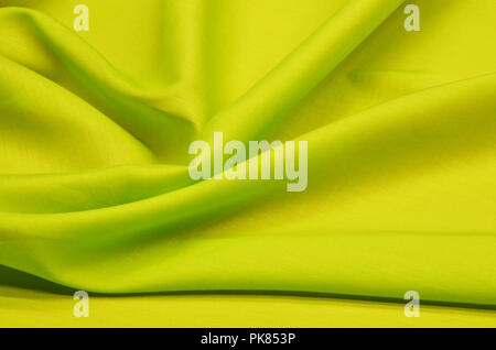 cotton fabric Batiste bright green color Stock Photo - Alamy
