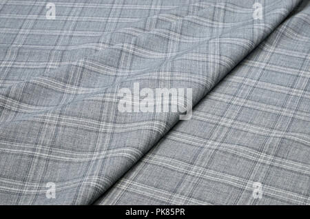 Wool fabric, costume, gray cage Stock Photo - Alamy