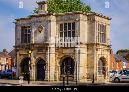 Old library market house building Rothwell Northamptonshire England ...