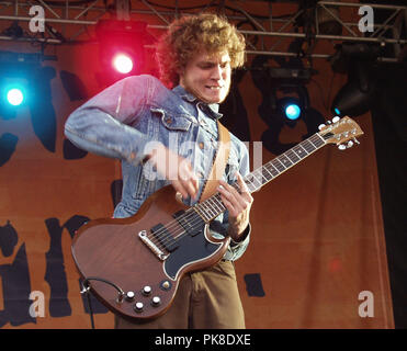 Sean Woolstenhulme of The Calling performs at Centennial Olympic Park ...