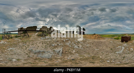 360° view of The Enisala Fortress #3 - Alamy