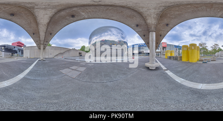 360° view of Geode, Cite Des Sciences, Paris - Alamy