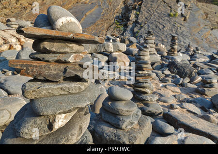 Pile of pebbles. Zen and Harmony themes Stock Photo - Alamy