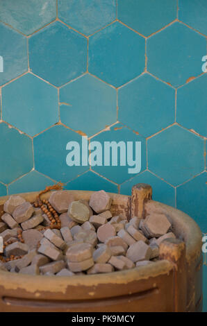 Turbah, Shia Prayer Stone, in the Jameh Mosque of Yazd, Iran Stock ...