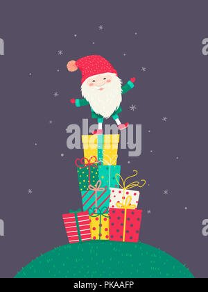 Illustration of winter solstice on december 21. Globe with North ...