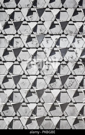 Triangular shape bricks wall background or texture Stock Photo - Alamy