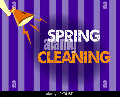 Handwriting text writing Spring Cleaning. Conceptual photo practice of ...